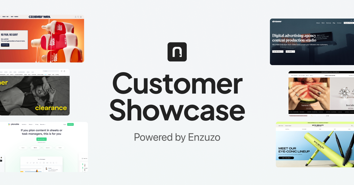 Customer Showcase — Powered by Enzuzo